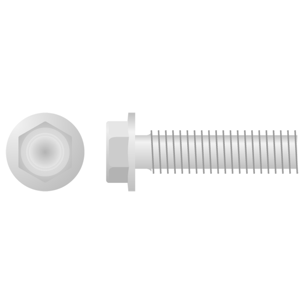 HEX HEAD LOW PROFILE FLANGE BOLT M8X1.25X30 10MM 10-PACK